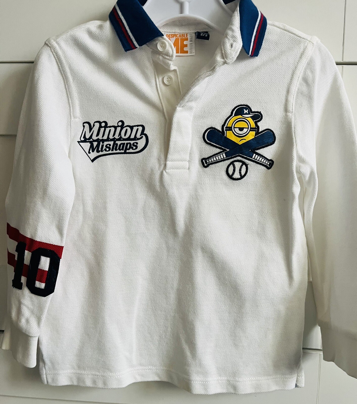 Toddler Boy’s Long Sleeve Shirt Despicable Me Minion Baseball , Sz.2-3 ...