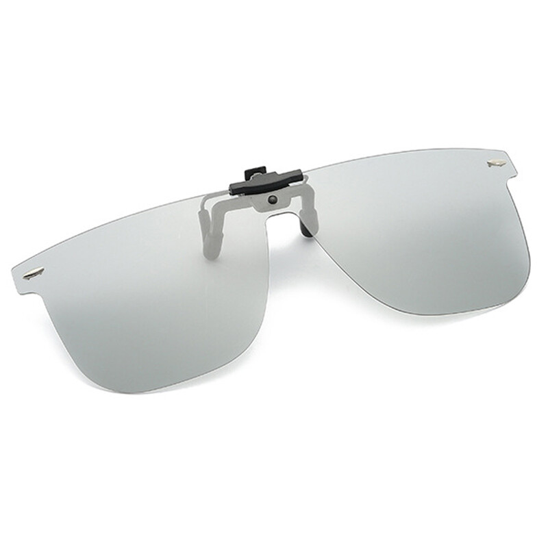 Polarized Clip-on Sunglasses Rimless Flip Up Lens Clips for ...