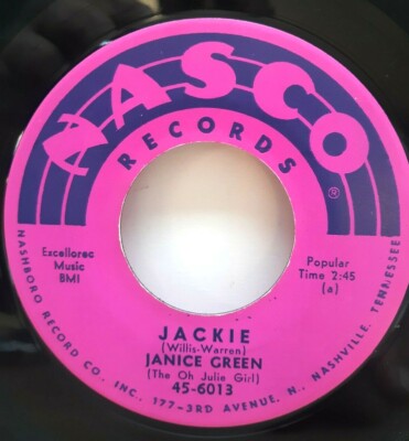 45 RPM NORTHERN SOUL JANICE GREEN, WITH ALL MY HEART / JACKIE | eBay