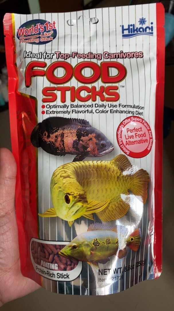 Hikari Food Sticks Carnivorous Fish Food Arowana Cichlids Tropical Fish ...