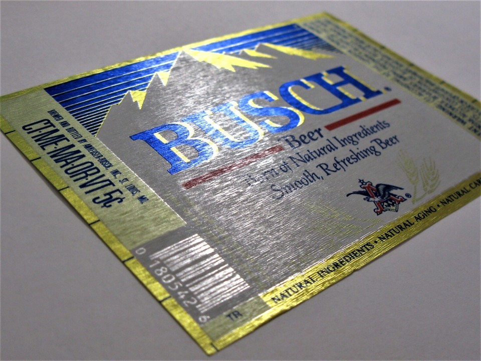 Anheuser-Busch BUSCH BEER label MO 12oz - 5-state CRVs Var. #10 | eBay