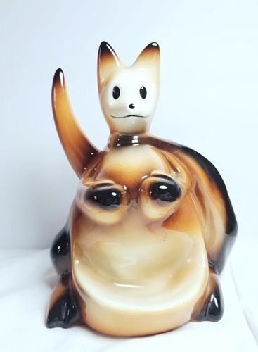 Vtg Ceramic Boxing Kangaroo Dresser Caddy Valet Pulp Fiction Fine Ent ...