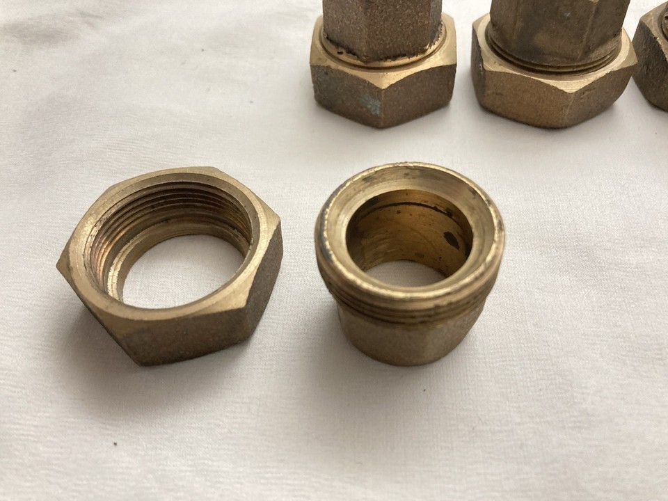 Cast Brass 3/4" Copper to Copper Union. New Old Stock 5 pcs. | eBay