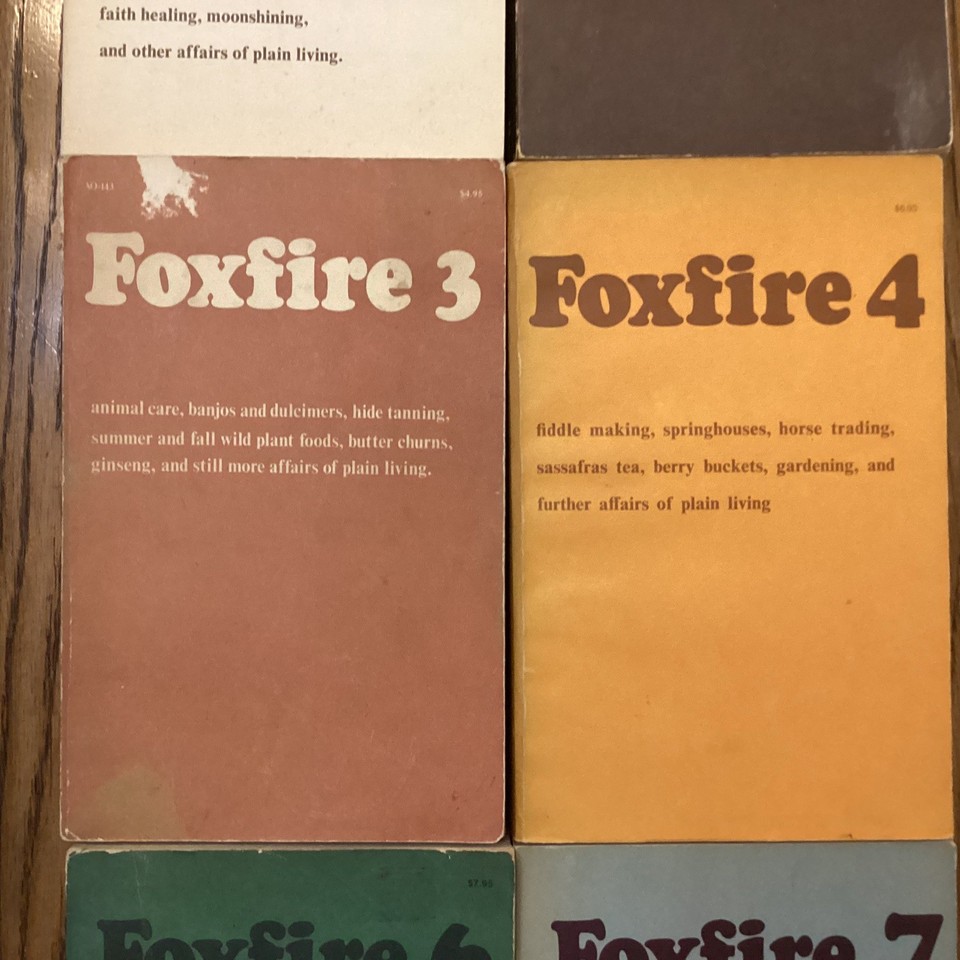 Foxfire Books Set 1-4, 6-7 Paperback Vintage Eliot Wigginton Folk ...