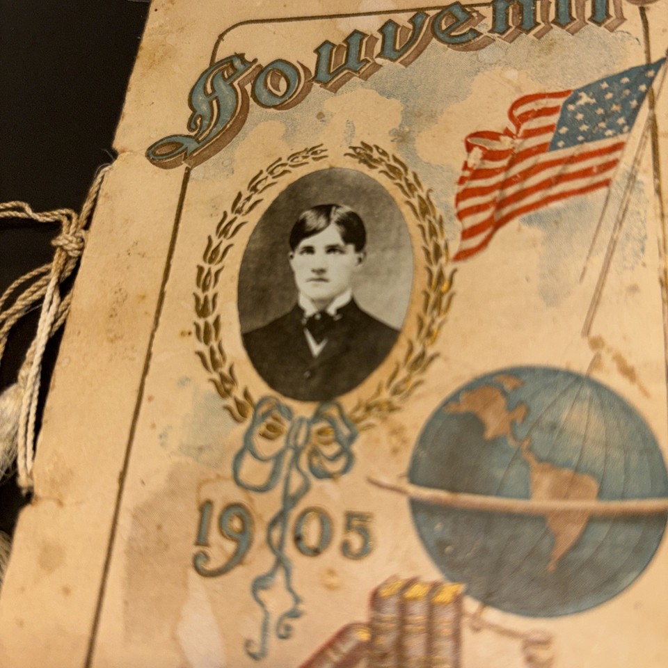 ANTIQUE 1905 SOUVENIR BOOKLET BOOK Normanda Public SCHOOL Tipton ...