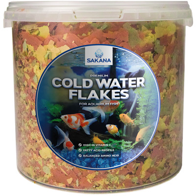 Sakana Premium Fish Flakes Protein Rich Balanced Cold Water Aquarium ...