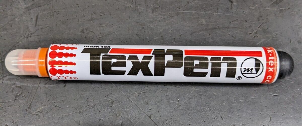 Mark-Tex TexPen Orange Industrial Paint Marker 84256 Permanent ...