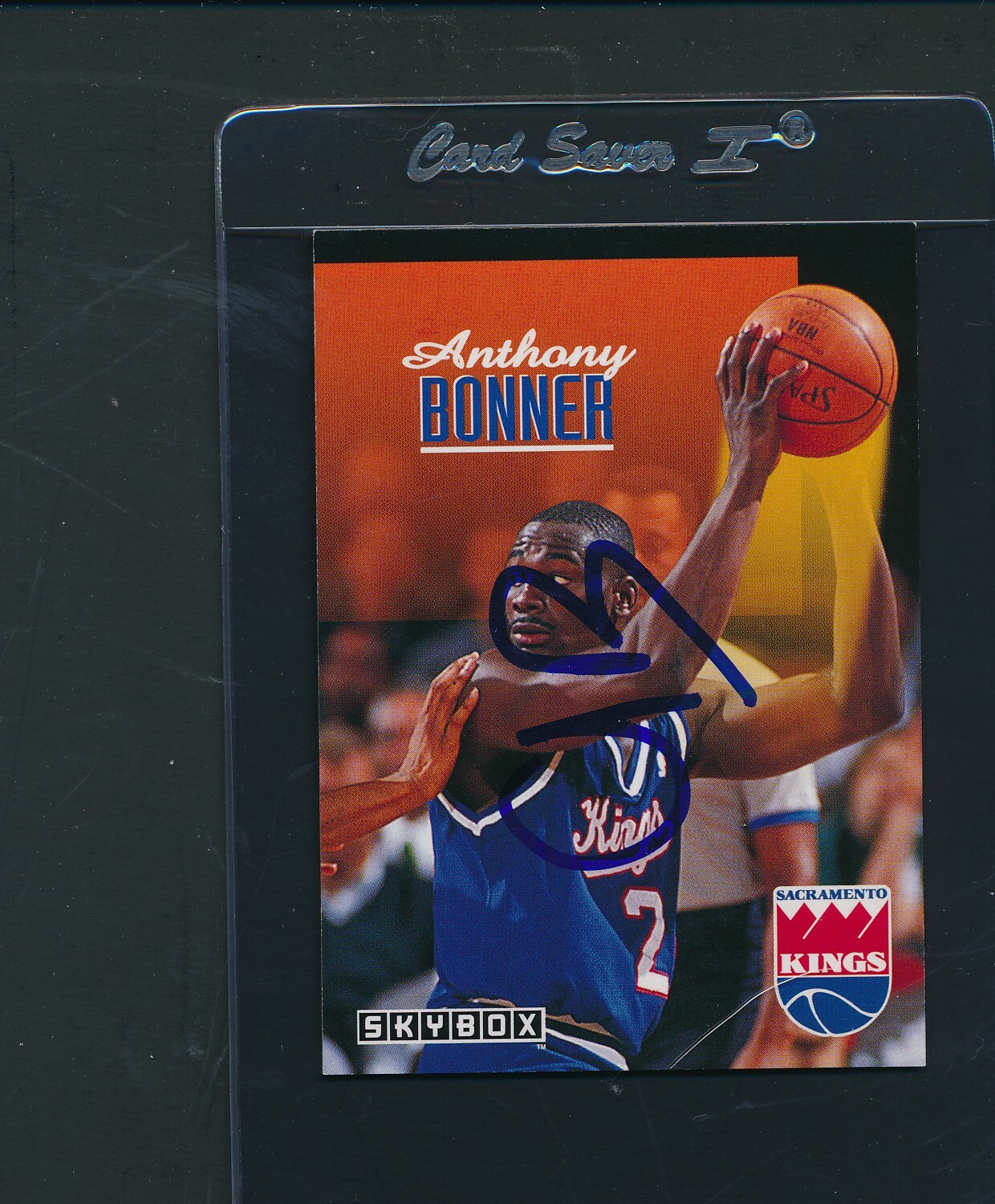 1992/93 Skybox #208 Anthony Bonner Kings Signed Auto *4249 | eBay