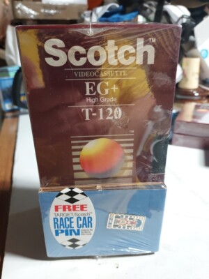 Vintage 3 Pack Scotch VHS Tapes T-120 Blank SEALED New EG+ High Grade,W ...