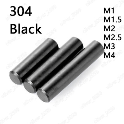 Black 304 Stainless Steel Dowel Pins Parallel Pins M1/M1.5/M2/M3/M4/M5 ...