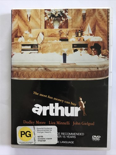 DVD Disc - ARTHUR - Region 4 Pal - Dudley Moore - Liza Minnelli - John ...