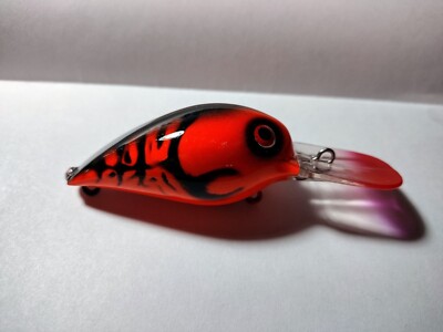 Custom painted Mag Wiggle wart crankbait (Fire cracker craw) | eBay
