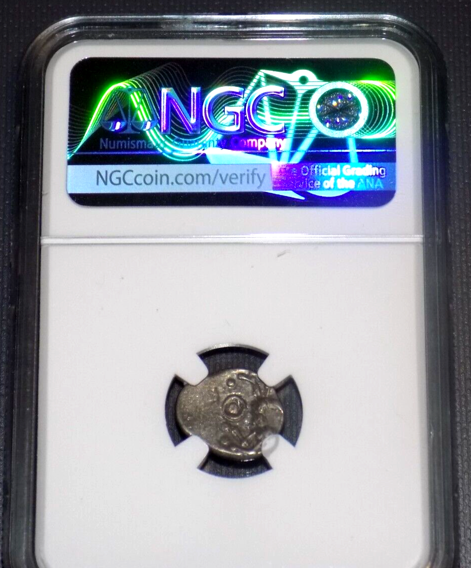 NGC F GAUL AEDUI 1st Century BC AR Quinarius Kaletedou Ancient Celtic ...