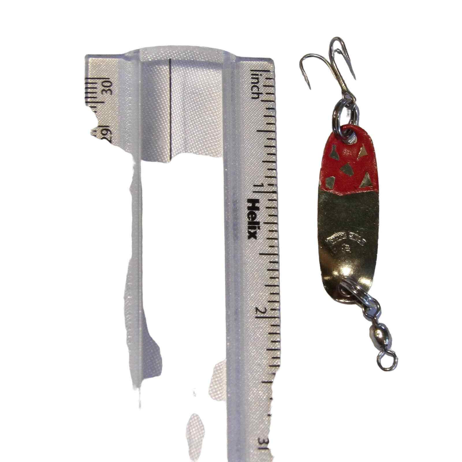 Vintage Roy Self #1 Red & Chrome Mirrored Salmon/Steelhead Spoon | eBay