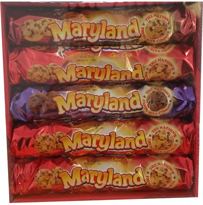Maryland Cookie Assortment 5 Pack - Choc Chip, Double Choc & Hazelnut 5 ...