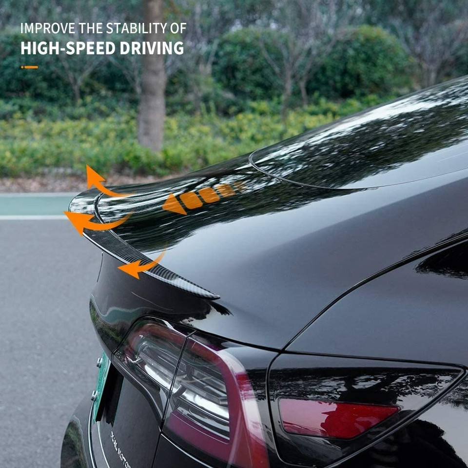 For Tesla Model Y 2020-2024 Rear Spoiler Wings Trunk Spoiler Lip Tail ...
