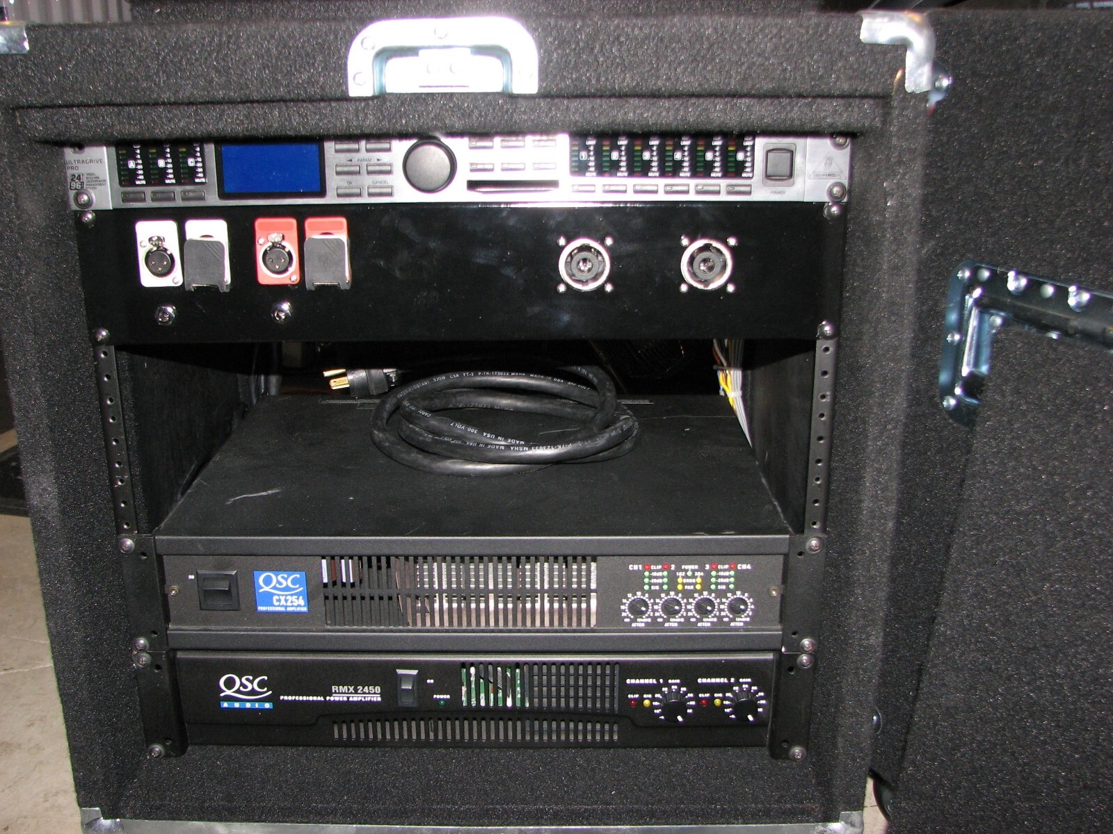 Pro Concert PA system Renkus QSC TRAP42 (6) Cab Set with (2)Tri-Amp ...