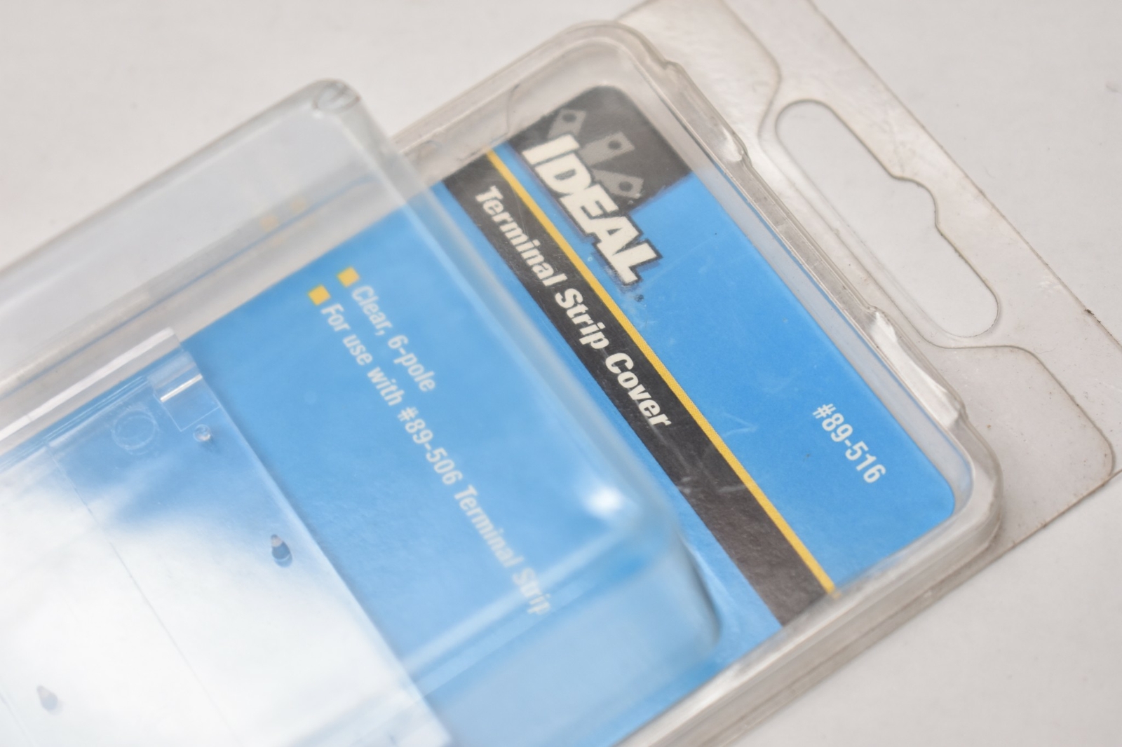 (2) Ideal 89-516 Terminal Strip Cover 6Pole For Use W/ 89-506 Terminal ...