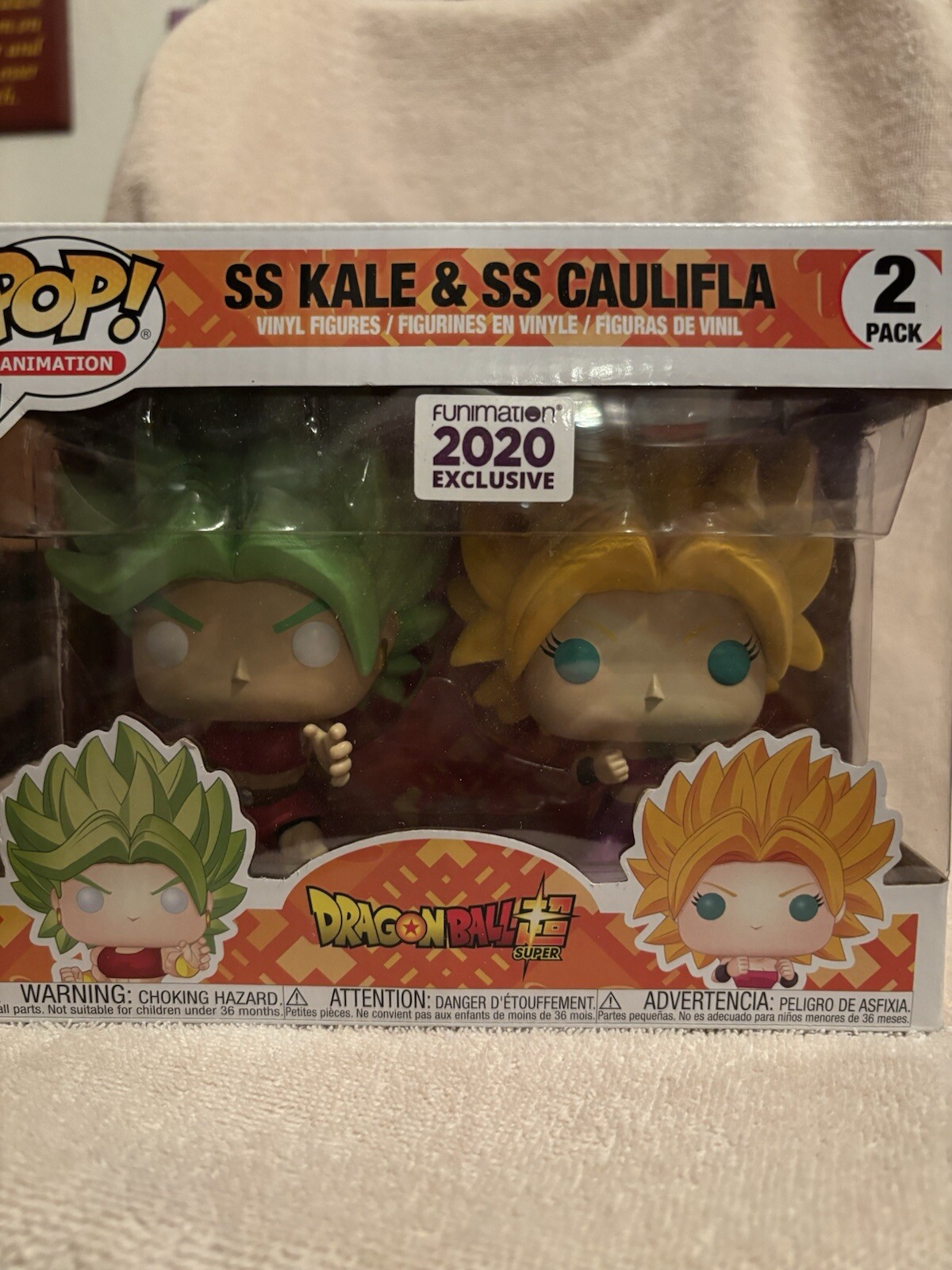 Funko Pop Dragon Ball Z SS Kale and SS Caulifla 2 Pack 2020 Funimation ...