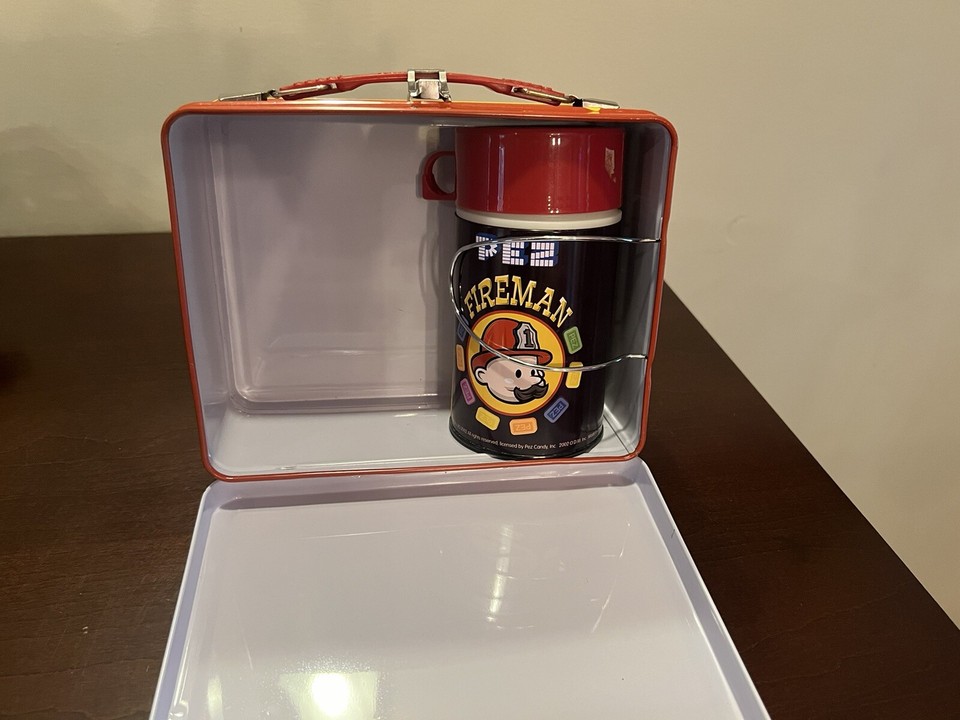 Pez Fireman Lunch Box and Thermos | eBay