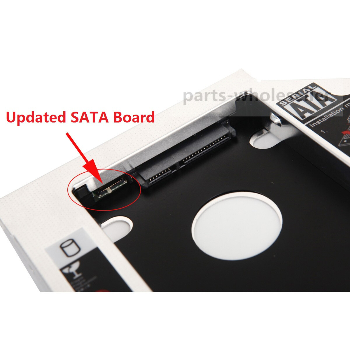 2nd Hard Drive HDD SSD Caddy Adapter Tray for Asus X54C X55 X55A X55C ...
