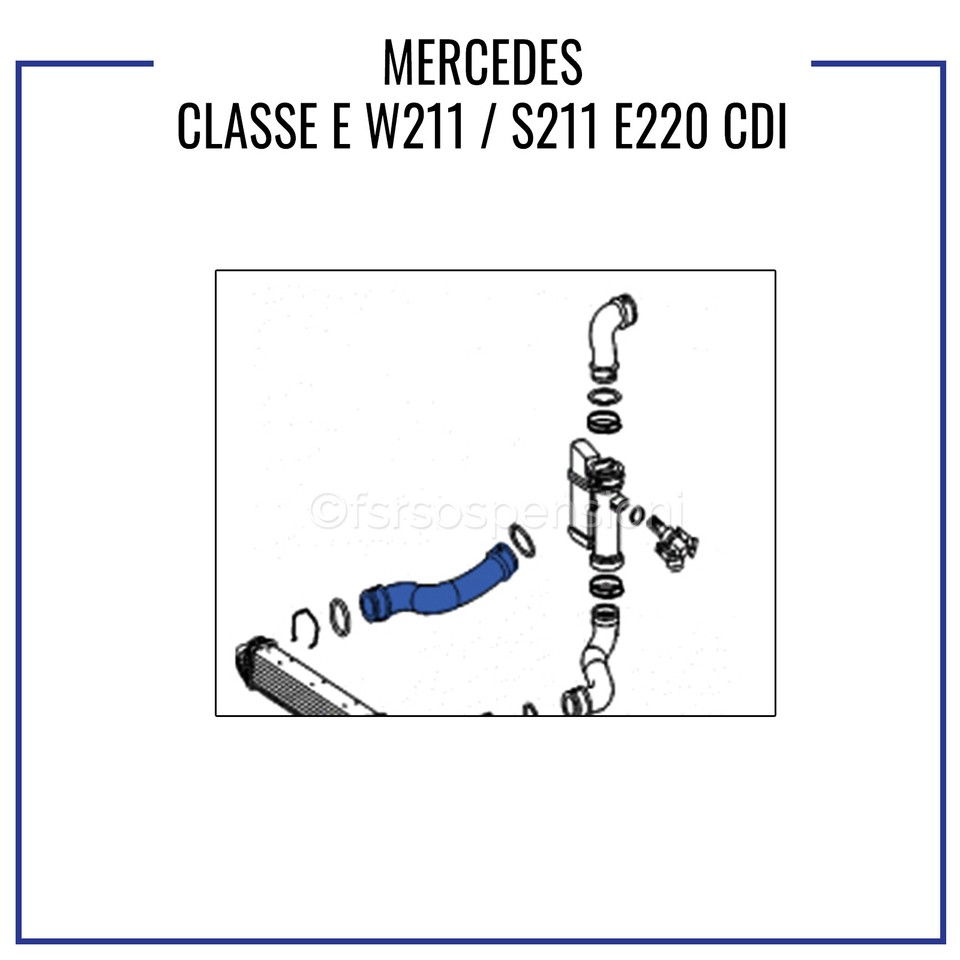 Intercooler Hose Pipe for Mercedes E-Class W211 S211 E220 CDI ...