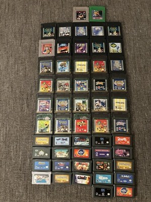 Huge Lot Of 54 Nintendo Gameboy, Gameboy Color, Gameboy Advance Games ...