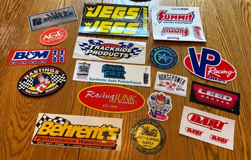 Lot Of 30 Automotive Product Stickers - Racing Stickers - Automotive ...