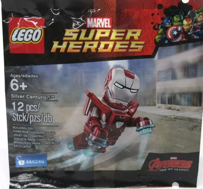 New Sealed LEGO Marvel Super Heroes Silver Centurion Polybag Minifigure ...