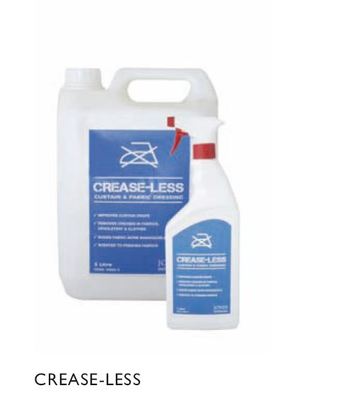 CREASE-LESS Anti Crease Creaseless Curtain & Fabric Spray 1 or 5 Litres ...