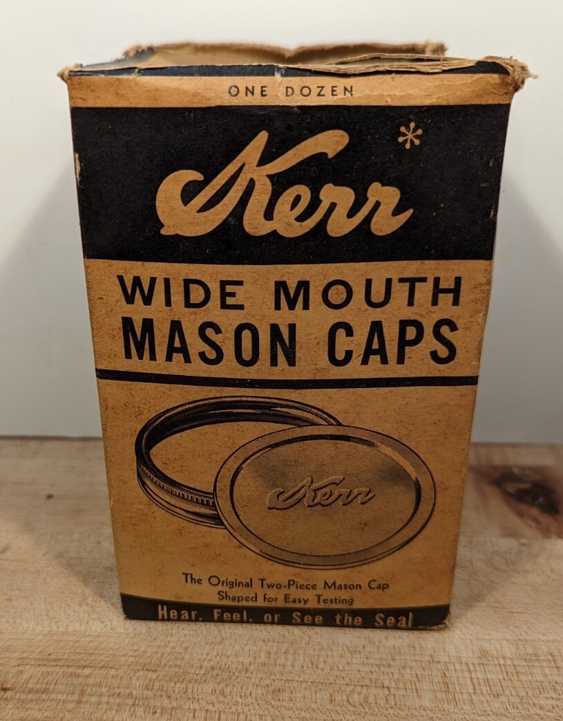 Vintage Kerr Wide Mouth Mason Caps NOS | eBay