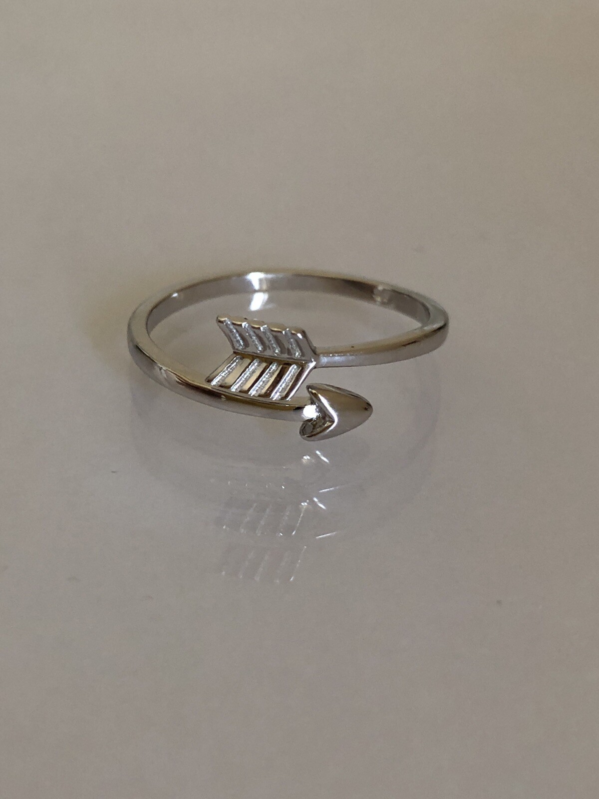 Solid 925 Sterling Silver Arrow Ring All Sizes | eBay UK