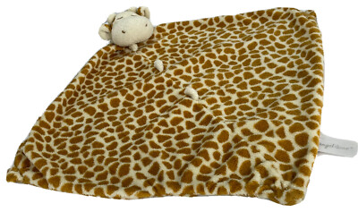 Angel Dear Giraffe Lovey Baby Security Blanket Brown Cream 12" X 12" | eBay