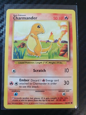 Charmander base set Pokemon Card | eBay