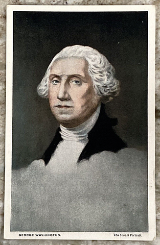 President George Washington Gilbert Stuart Portrait WB Postcard B497 | eBay