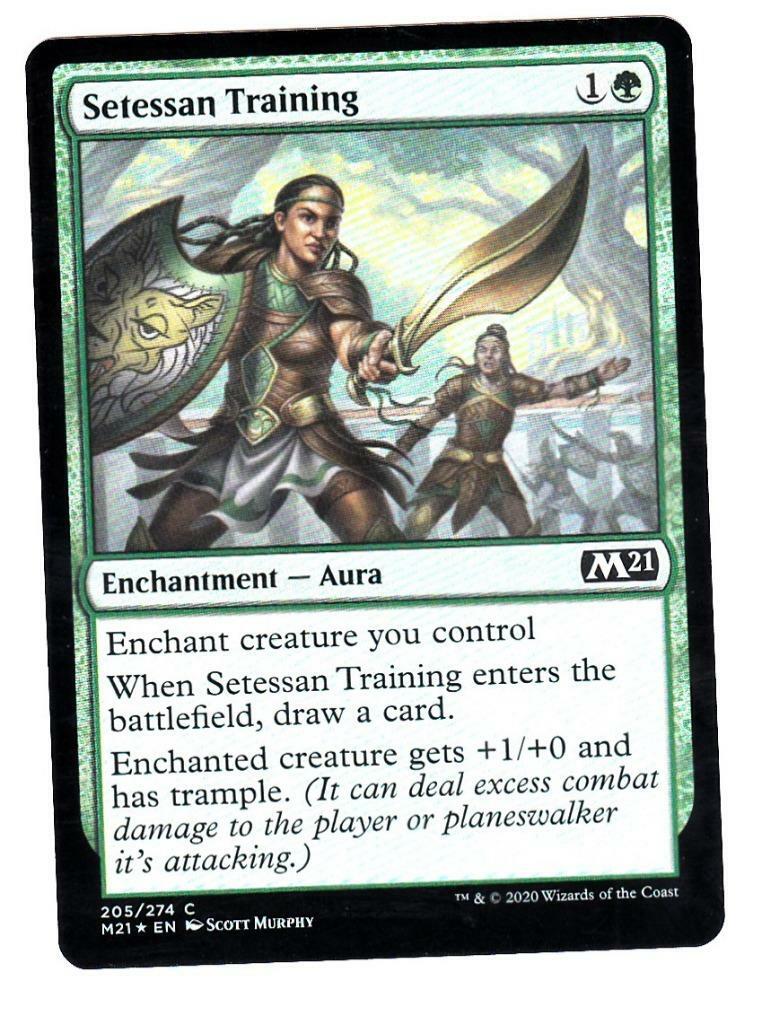 MTG: M21: Foil: Setessan Training | eBay