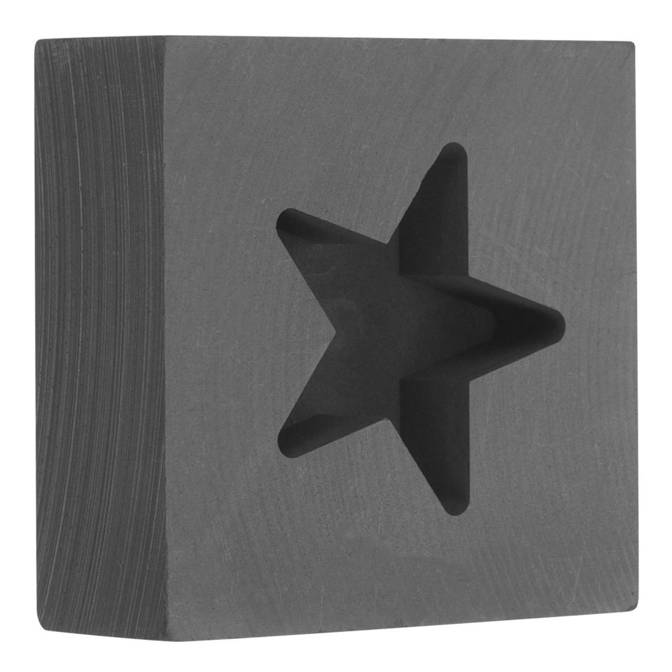 Star Shape Graphite Mold Casting Mold For Melting Refining Gold Silver ...