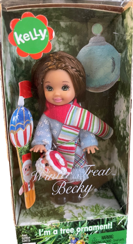 Barbie’s Kelly Club Holiday Dolls "Winter Treat Becky" Tree Ornament | eBay