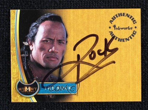 2001 Inkworks Mummy Returns Mathayus the Scorpion King Rock as #A7 Auto ...