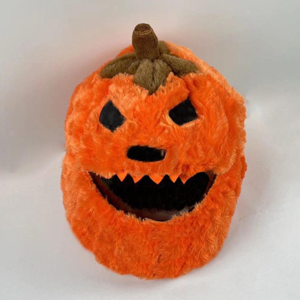 Helmet Cover, Orange Halloween Pumpin for Most Full Face Helmets ...