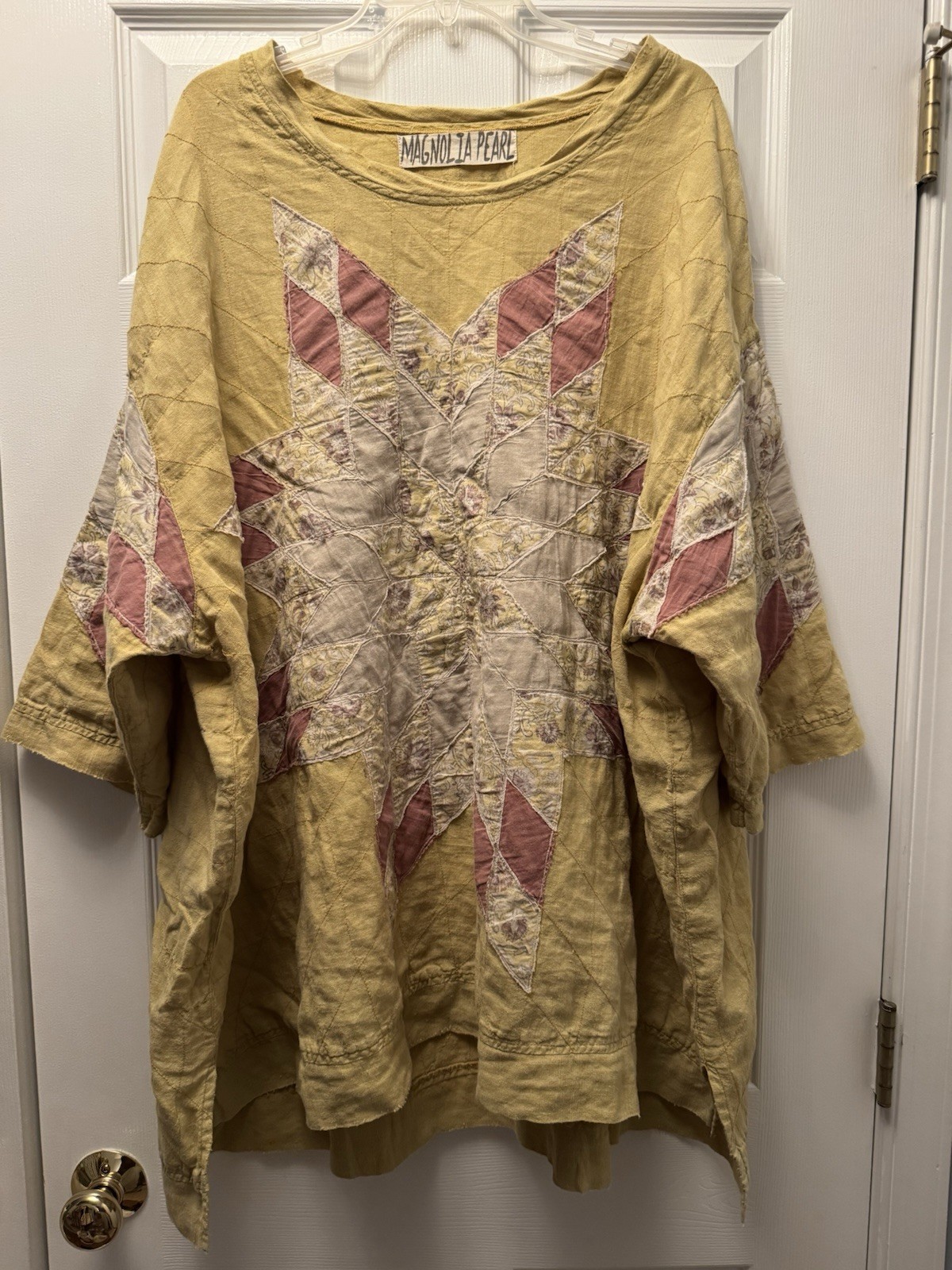 Magnolia Pearl Linen Quiltwork Francis Tunic Top - Gem