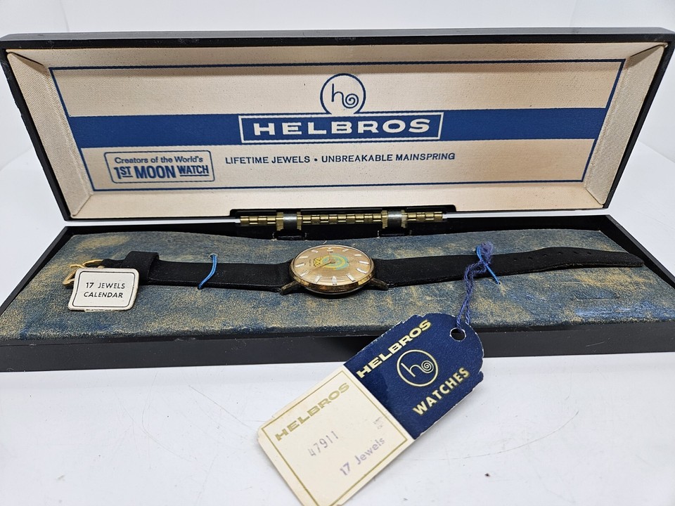 Vintage Working HELBROS 'Teamsters Union' Advertising Dial Gents ...