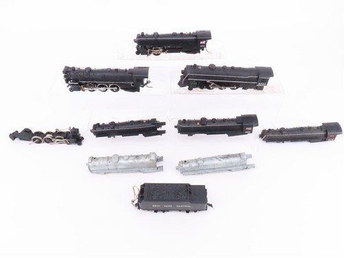LOT of 10 HO Scale Unbranded Project Steam Locomotives and Parts DOES ...