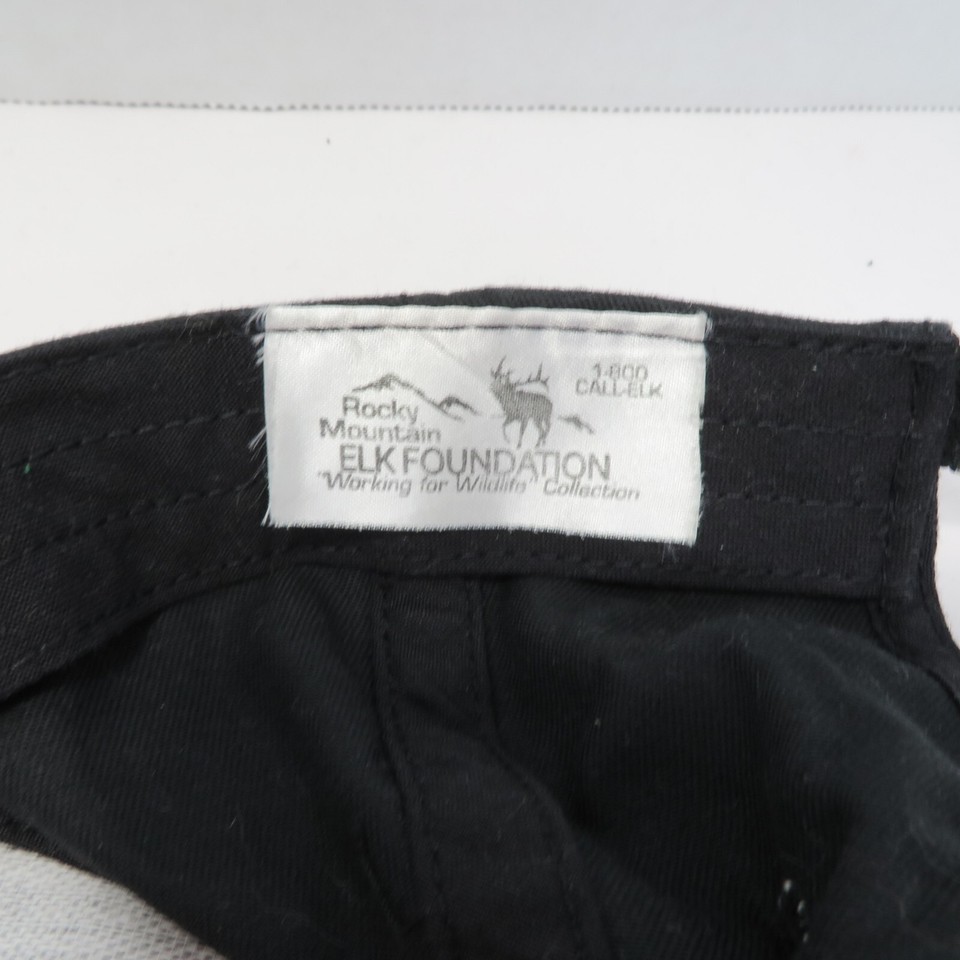 Rocky Mountain Elk Foundation Committee Cap Hat Black And Camo Realtree ...