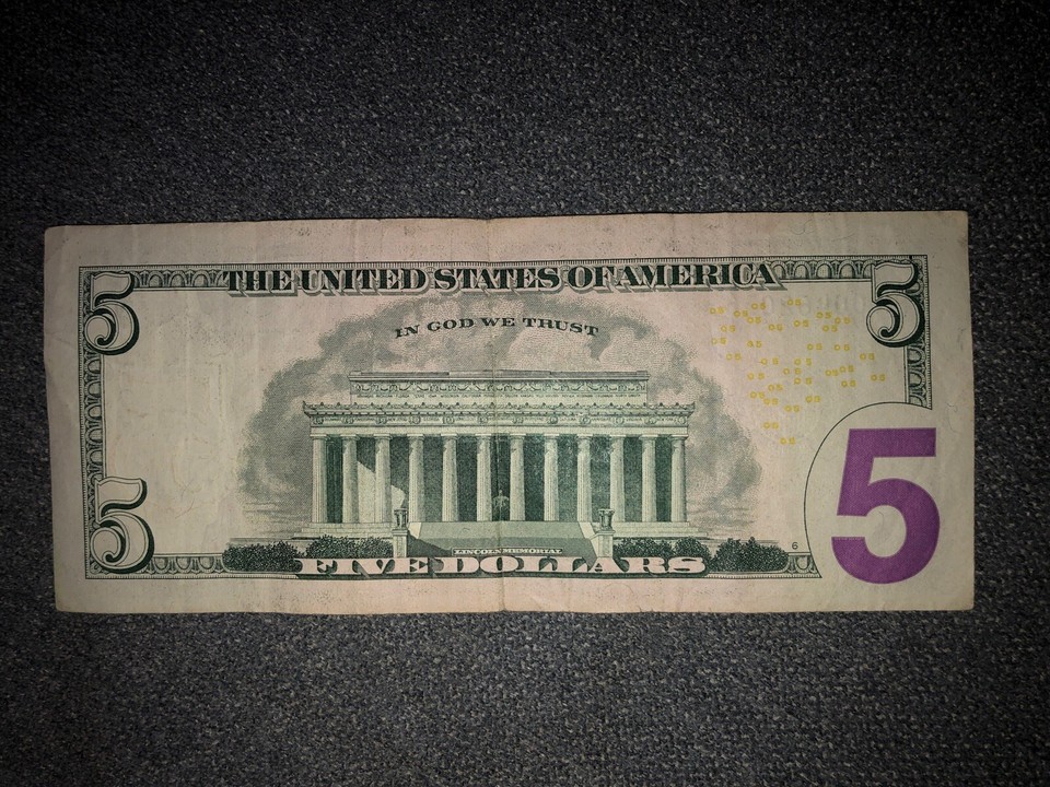 $5 STAR NOTE Circulated Five Dollars Bill Series 2017A STAR NOTE | eBay