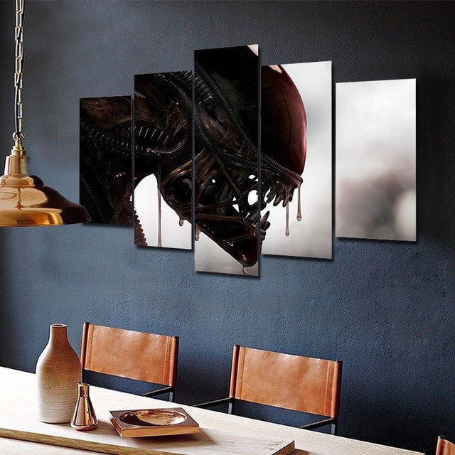 Large Framed Alien Movie 5 Piece Canvas Home Decor Wall Art Decor | eBay