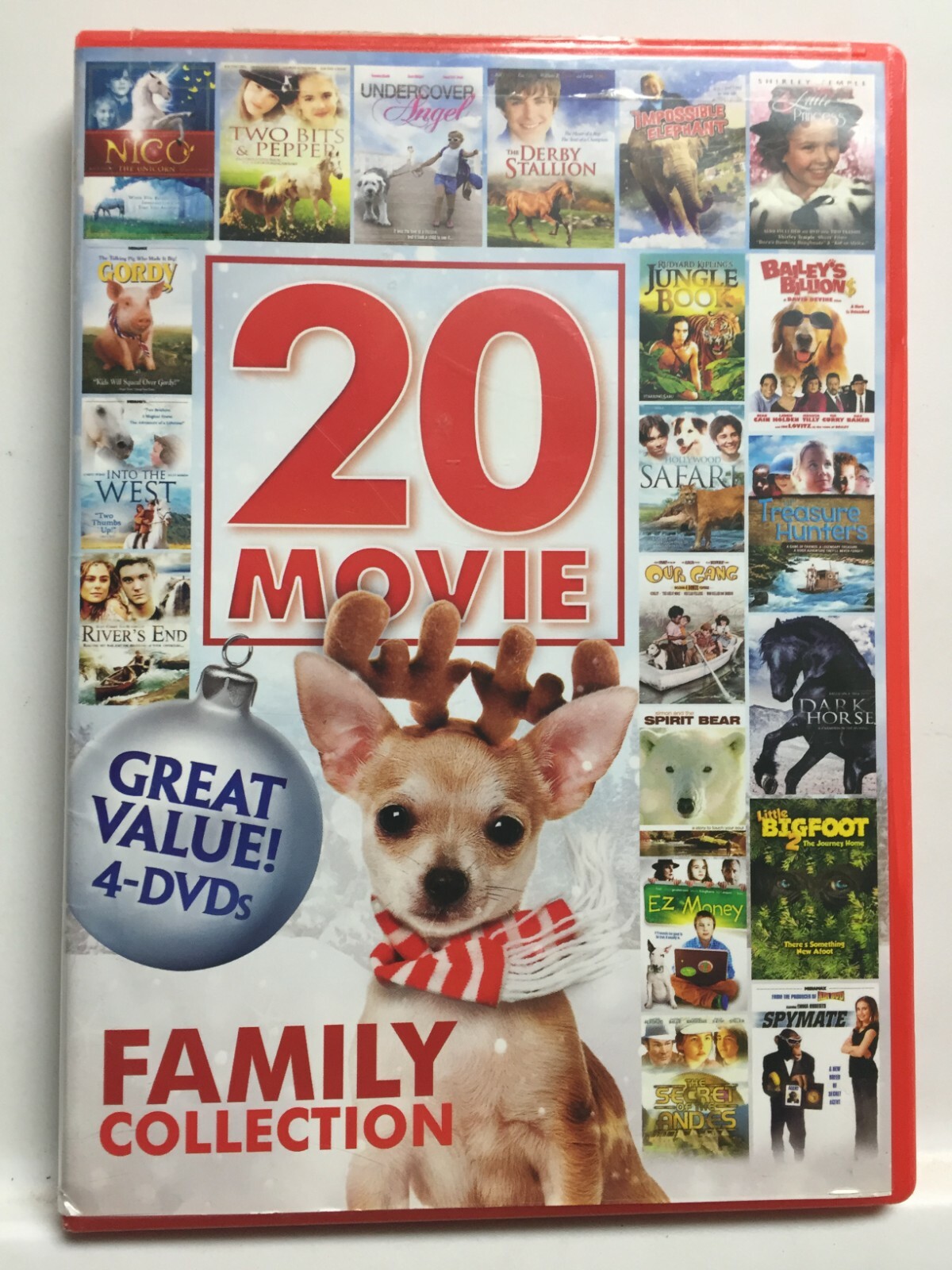20 Movie Family Collection (DVD,2013,20 Films,4-Disc Set) 29 Hours ...