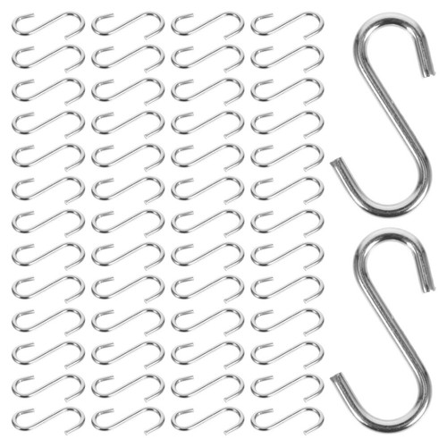 100PCS Small S-hooks Metal Ornament Purses Jewlery Coat Hanger Hooks | eBay
