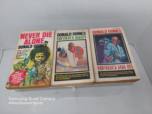 1974 VTG Donald Goines Rare PB LOT Never die alone Kenyattas Last Hit ...