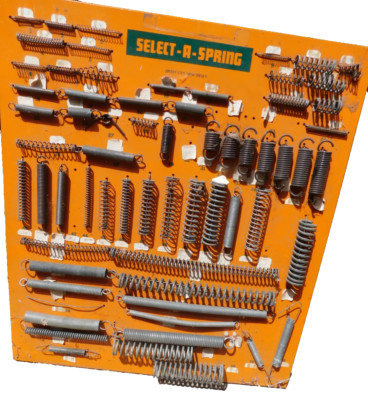 VTG Select-A-Spring Sample Metal Display USA Made Jersey Aprox 1950 ...